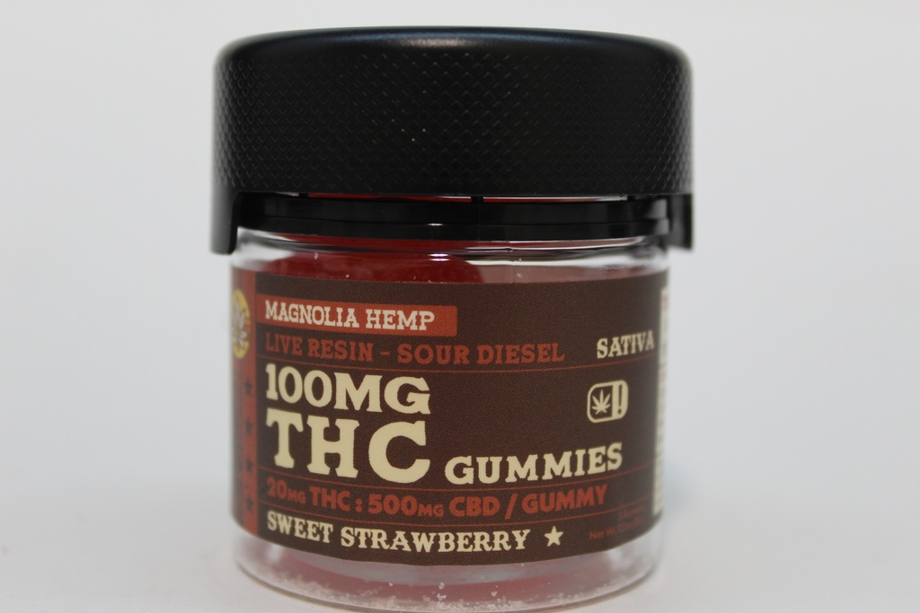 Magnolia Hemp- Sweet Strawberry 100mg- 5ct | Carytown Tobacco Inc.