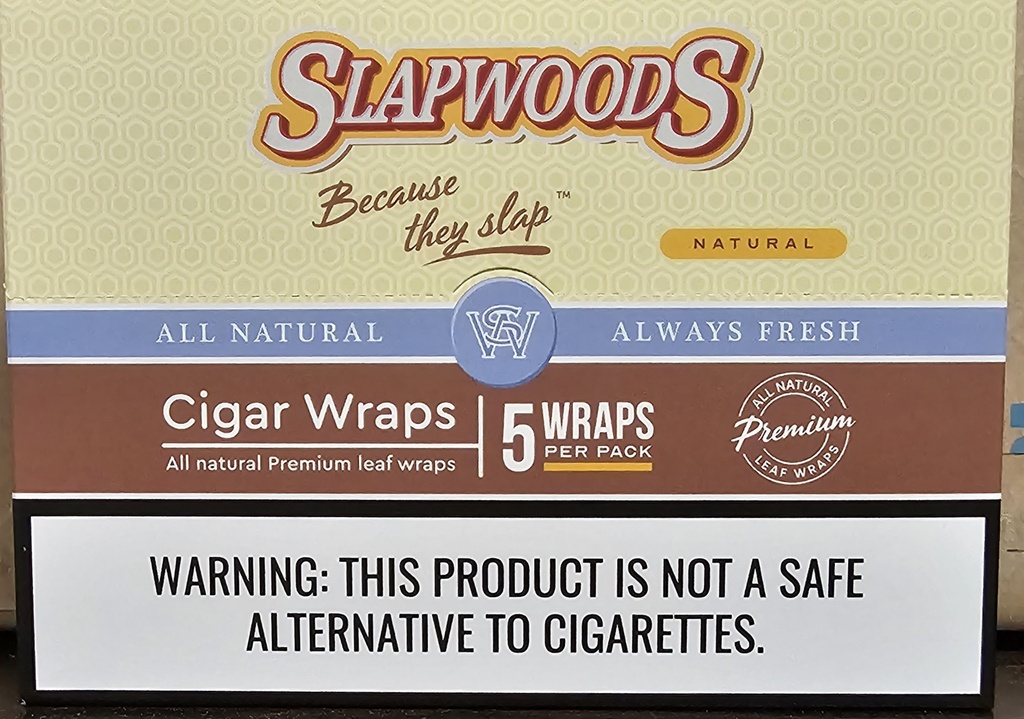 Slapwoods Cigar Wraps Natural-10 Pack | Carytown Tobacco Inc.