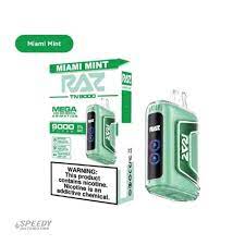 Raz- Miami Mint 9000 Puffs- 5 Count Display | Carytown Tobacco Inc.