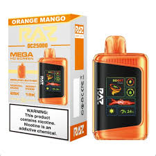 Raz- Orange Mango 25000 Puffs- 5 Count Display | Carytown Tobacco Inc.