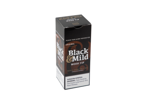 BLK&MLD ORIGINAL WOOD TIP 25CT | Carytown Tobacco Inc.