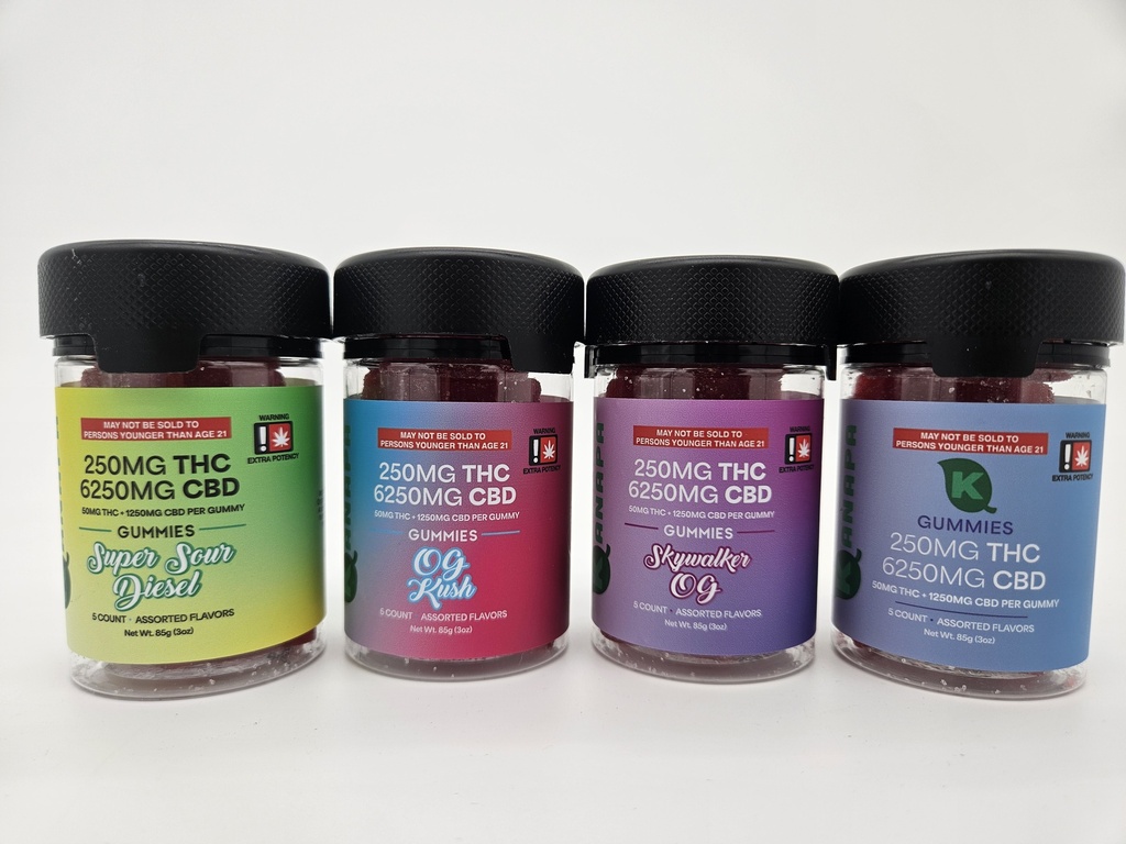 Kanapa 50mg D9 + 1250mg ISO Gummy 5ct | Carytown Tobacco Inc.