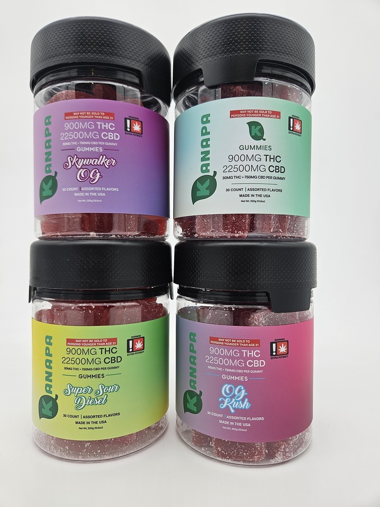 Kanapa 30mg D9 + 750mg ISO Gummy 30ct | Carytown Tobacco Inc.