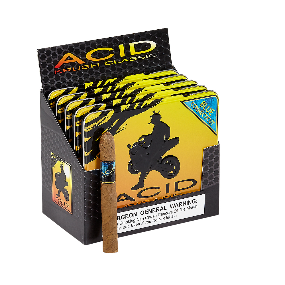 Acid Gold Krush Sumatra Box of 5 Ten Count Tins | Carytown Tobacco Inc.