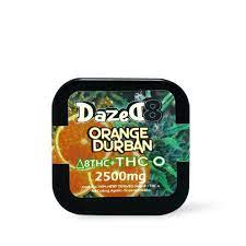 Dazed Dabs Delta 8 THC-O Orange Durban 2500mg | Carytown Tobacco Inc.