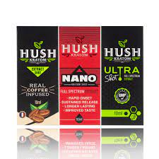 Hush Kratom Ultra Shot Extract Full Spectrum10ml 12 count | Carytown ...