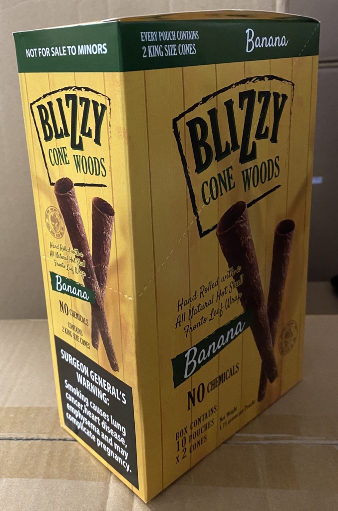 Blizzy Cone Woods- Banana | Carytown Tobacco Inc.