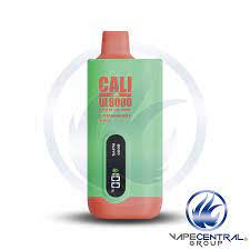 Cali- Strawberry Kiwi 8000 Puffs- 6 Pack | Carytown Tobacco Inc.
