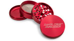 Santa Cruz Grinder- 4 Piece Medium- Red | Carytown Tobacco Inc.
